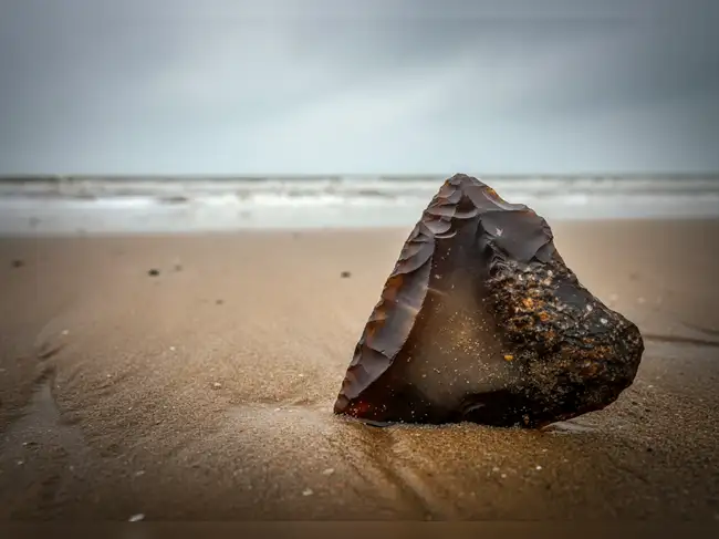 In 2000, a man walking his dog in Norfolk beaches found a strange stone ...