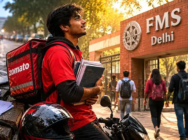 Man who supported family through delivery job cracks FMS Delhi ...