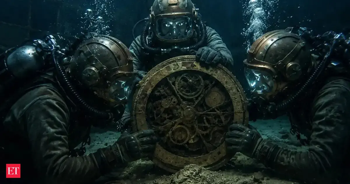 In 1900, sponge divers hiding from a storm found a machine underwater ...
