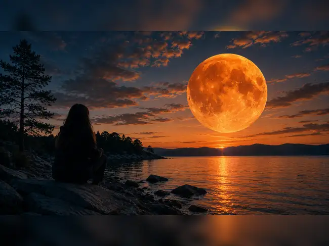full moon May 2026: Blue Moon alert: A rare full moon will glow orange ...