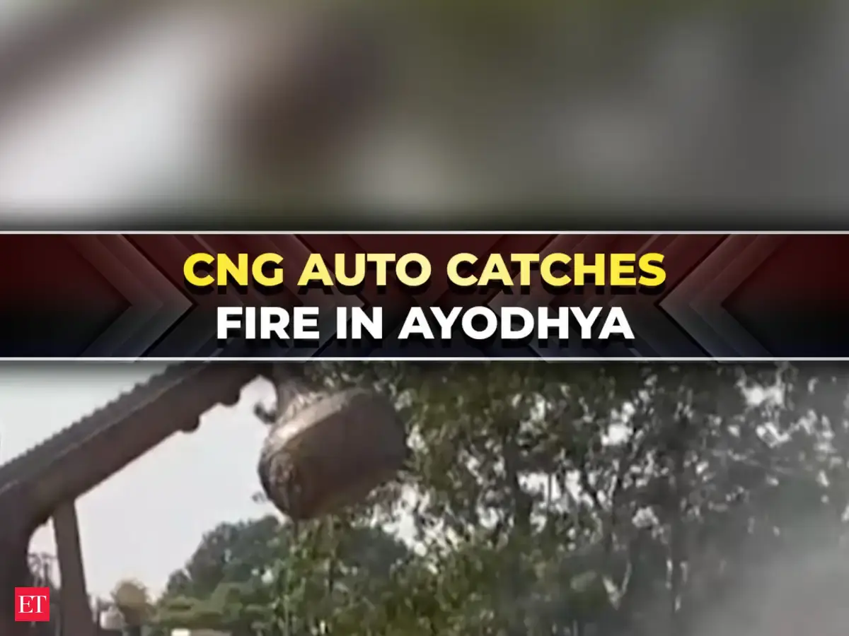 CNG auto carrying devotees catches fire near Ayodhya’s Lata Mangeshkar ...