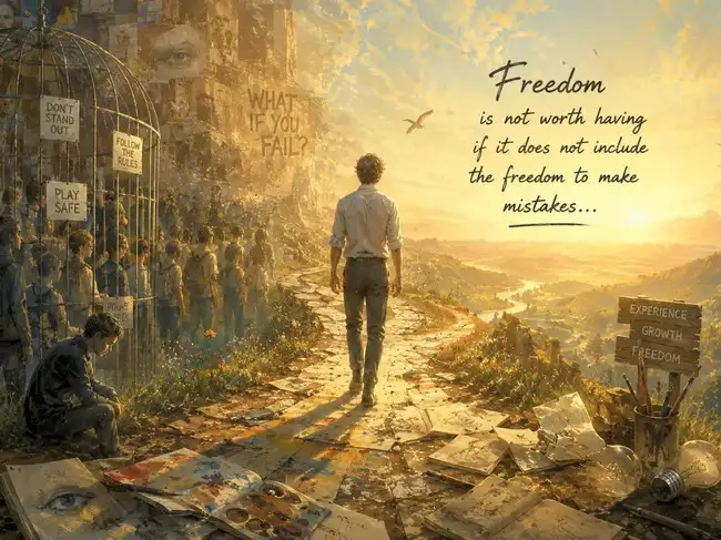 Indian proverb of the day: 'Freedom is not worth having if it does not ...