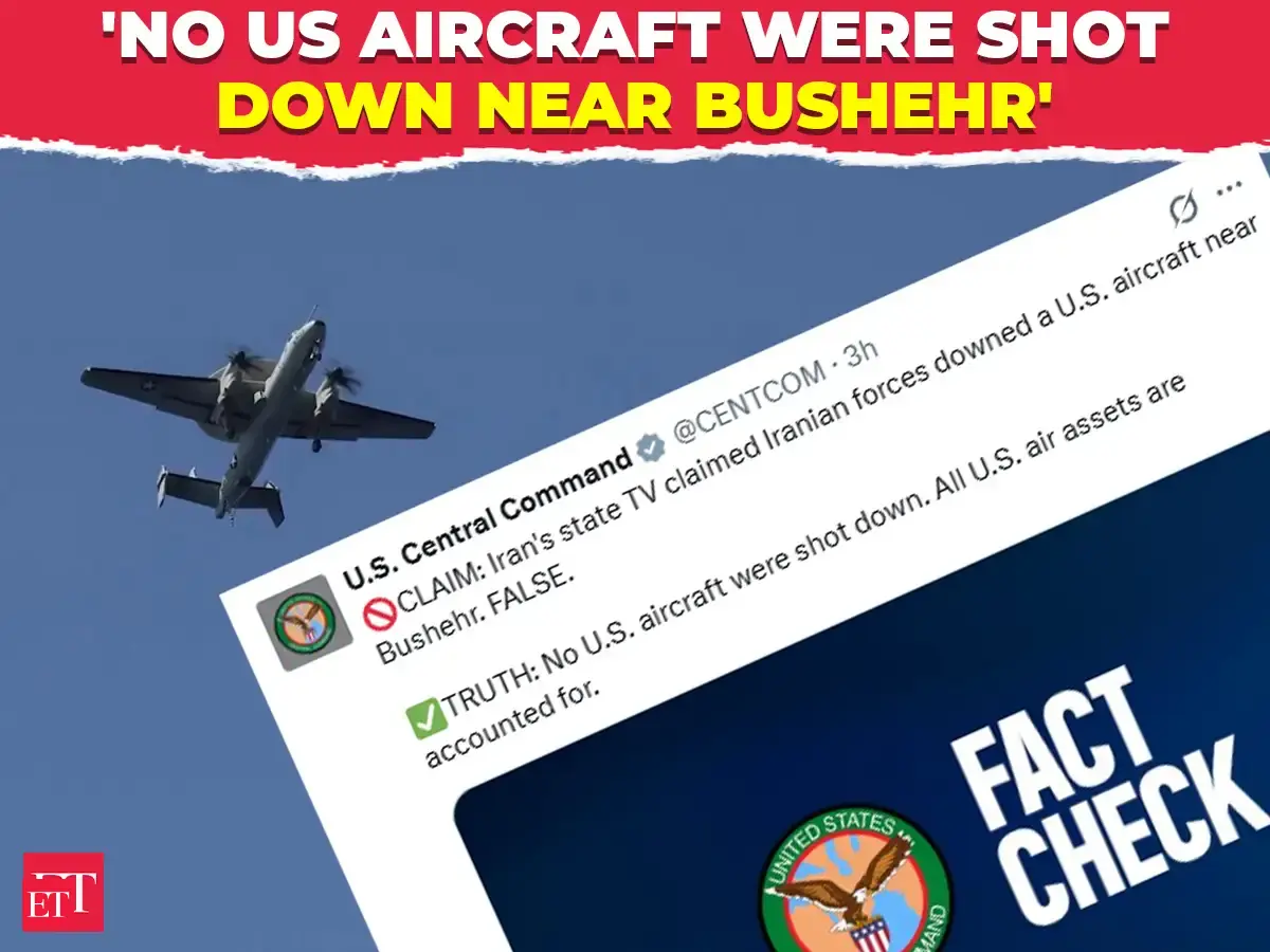 'No US aircraft were shot down...': US denies Iranian claim of aircraft ...