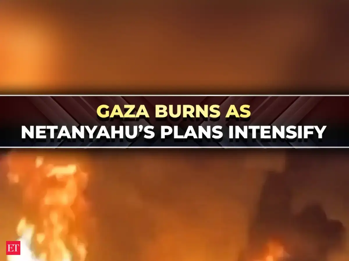 Warehouse blaze in Khan Younis after Israeli strike as PM Netanyahu’s ...