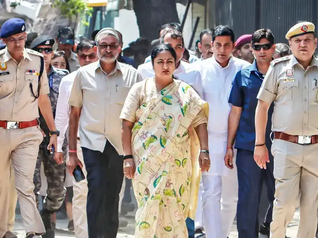 Saket building collapse: Rekha Gupta visits site, orders criminal case ...