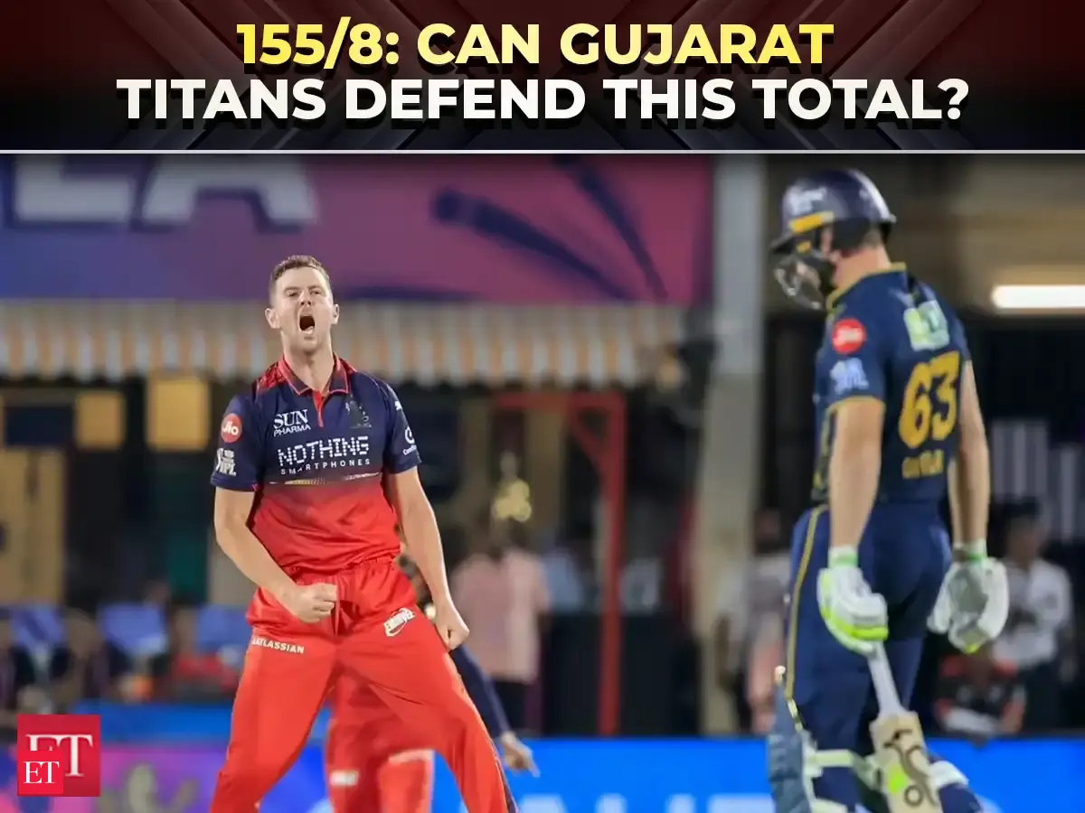 RCB vs GT IPL 2026 Final: 155/8, This won’t be an easy chase, Can ...