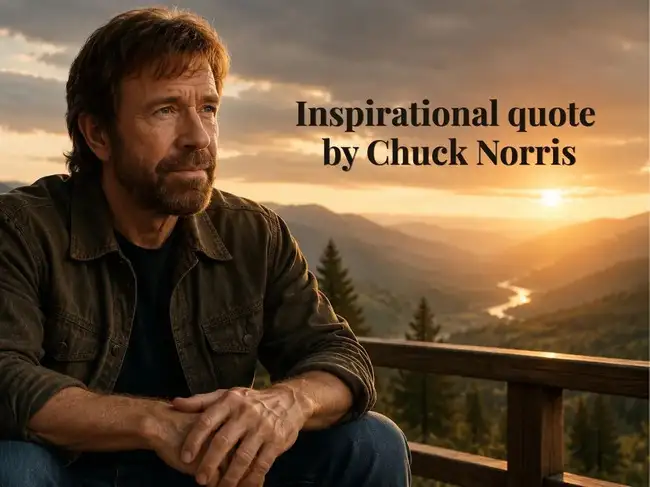 Quote of the day by Chuck Norris: 'People give up too easily. The most ...