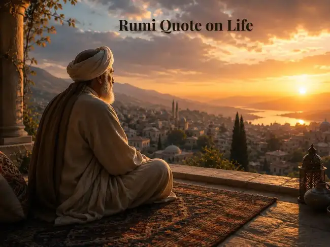 Quote of the day by Rumi and its meaning: 'Yesterday I was clever, so I ...