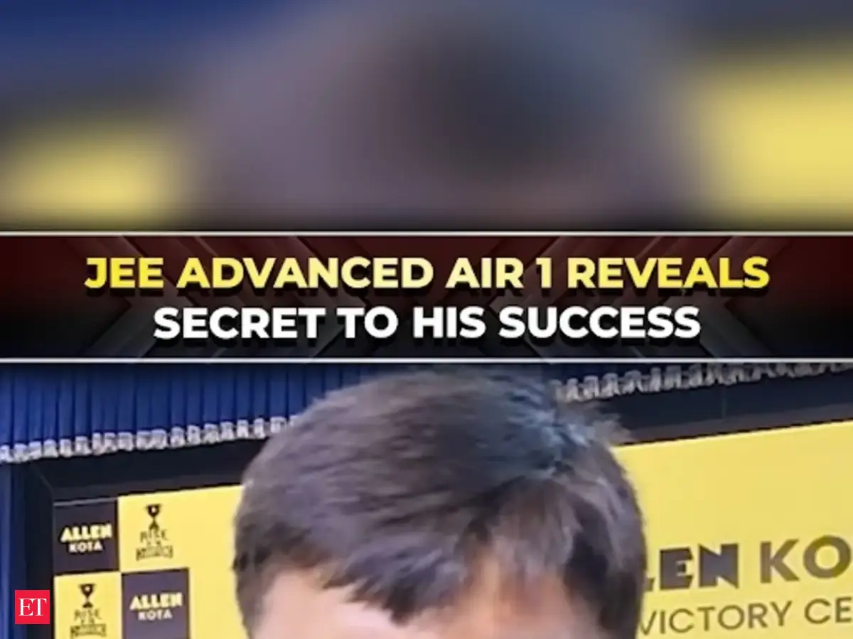 JEE Advanced AIR 1 Shubham Kumar shares success mantra, says - “I ...