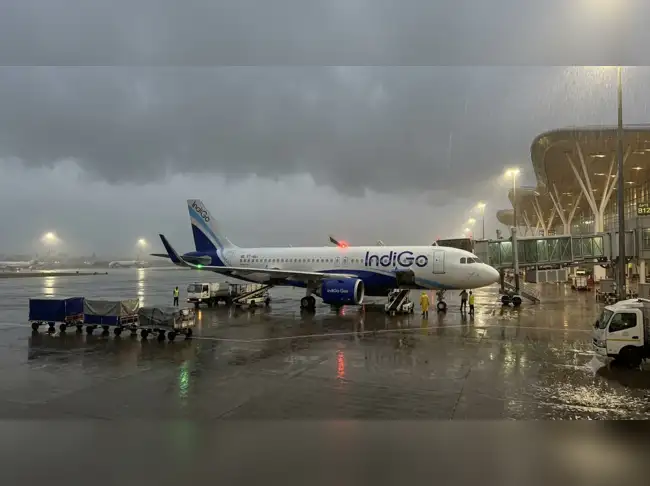 IndiGo issues travel advisory for Bengaluru flights as bad weather ...