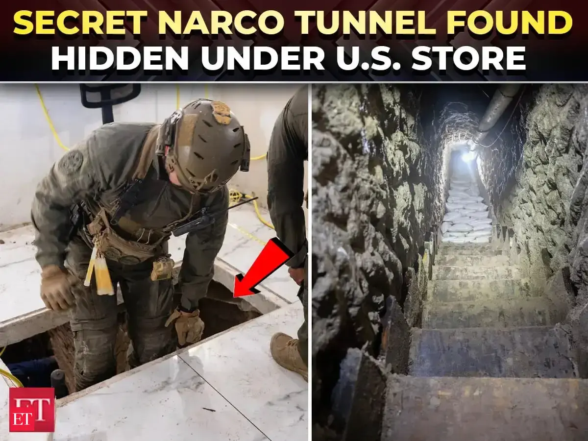US releases RAW FOOTAGE of Mexico-California drug tunnel with hidden ...