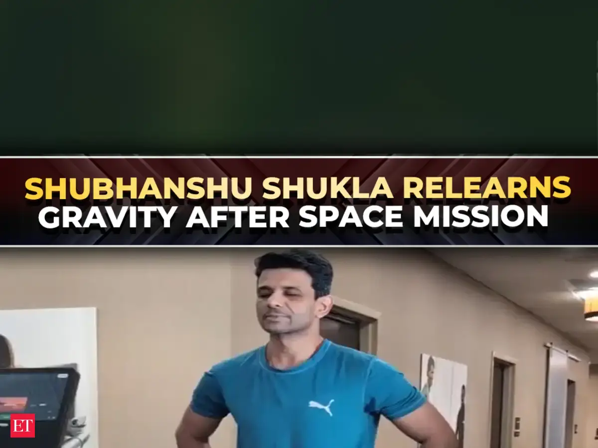 Shubhanshu Shukla pushes through gravity and balance challenge, shares ...