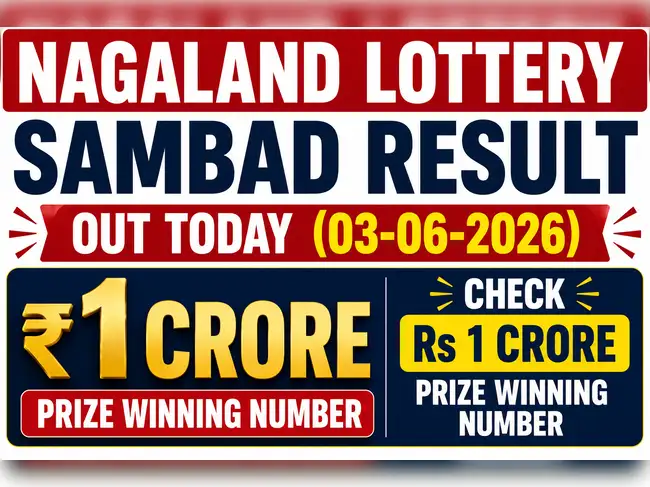 Nagaland Lottery Sambad result out today (03-06-2026); check Rs 1 crore ...