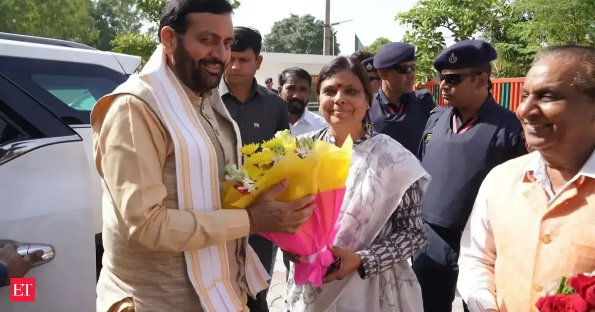 Archana Gupta assumes charge as Haryana BJP chief - The Economic Times