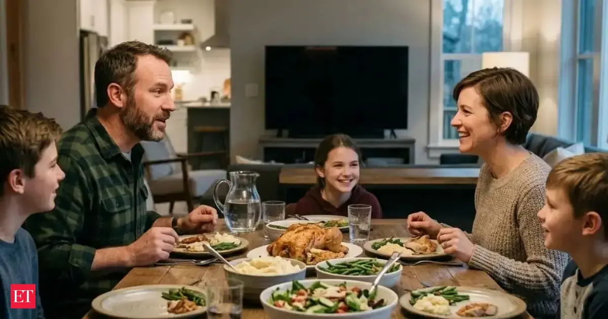 Psychology says families who keep dinner tables free of television aren ...