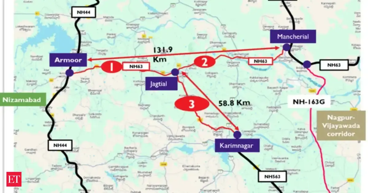 Cabinet approves widening of NH-63 Armoor-Mancherial section under ...