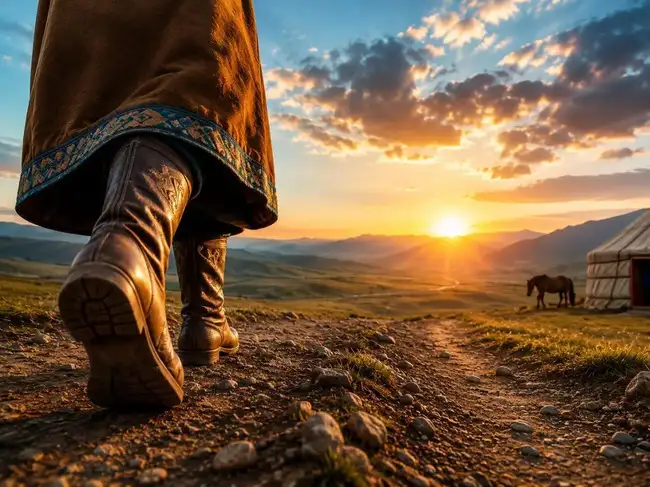 Mongolian wisdom of the day: 'A journey of a thousand miles begins ...