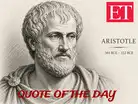 aesop: Quote of the day by Aesop: 'Always stop to think whether your ...