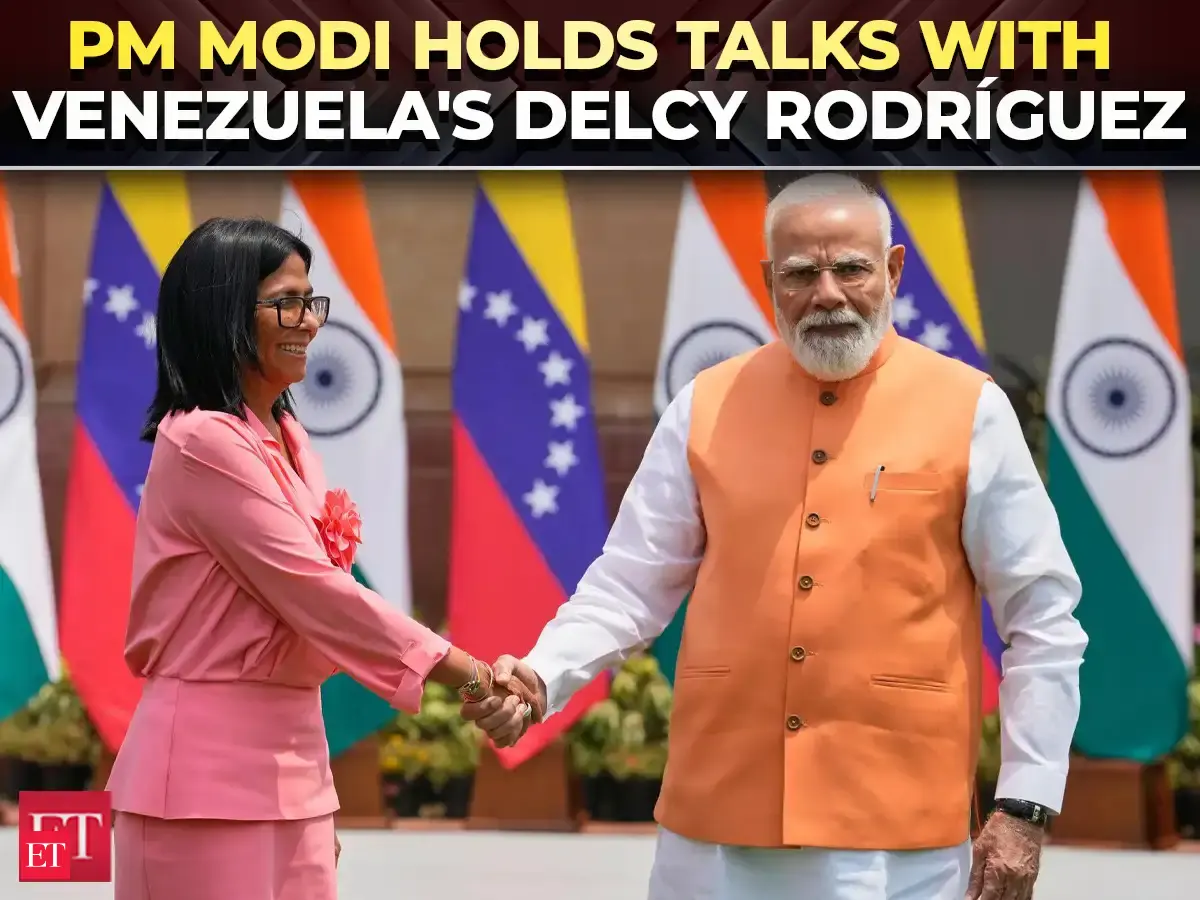 PM Narendra Modi holds talks with Venezuela Acting President Delcy ...