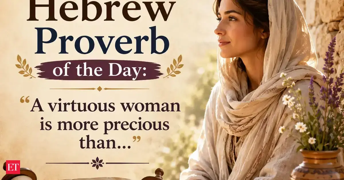 Hebrew Proverb of the Day: 'A virtuous woman is more precious than ...
