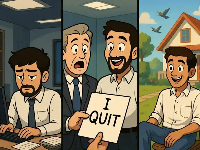 'I wasn't happy': Man says quitting his job made him realise that a ...