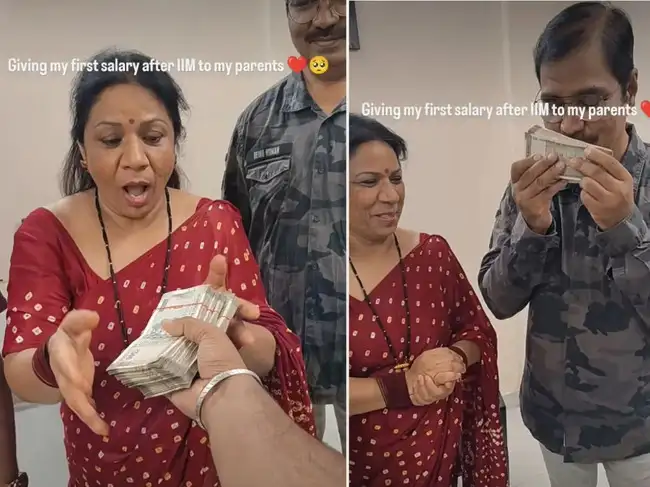IIM alumnus travels to Pune to hand over first salary in cash to ...