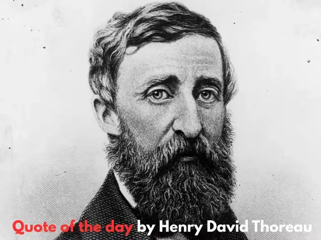 henry david thoreau quotes: Quote of the Day by famous American ...
