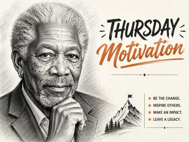 Thursday motivation quote by Morgan Freeman: 'If you want to see a ...