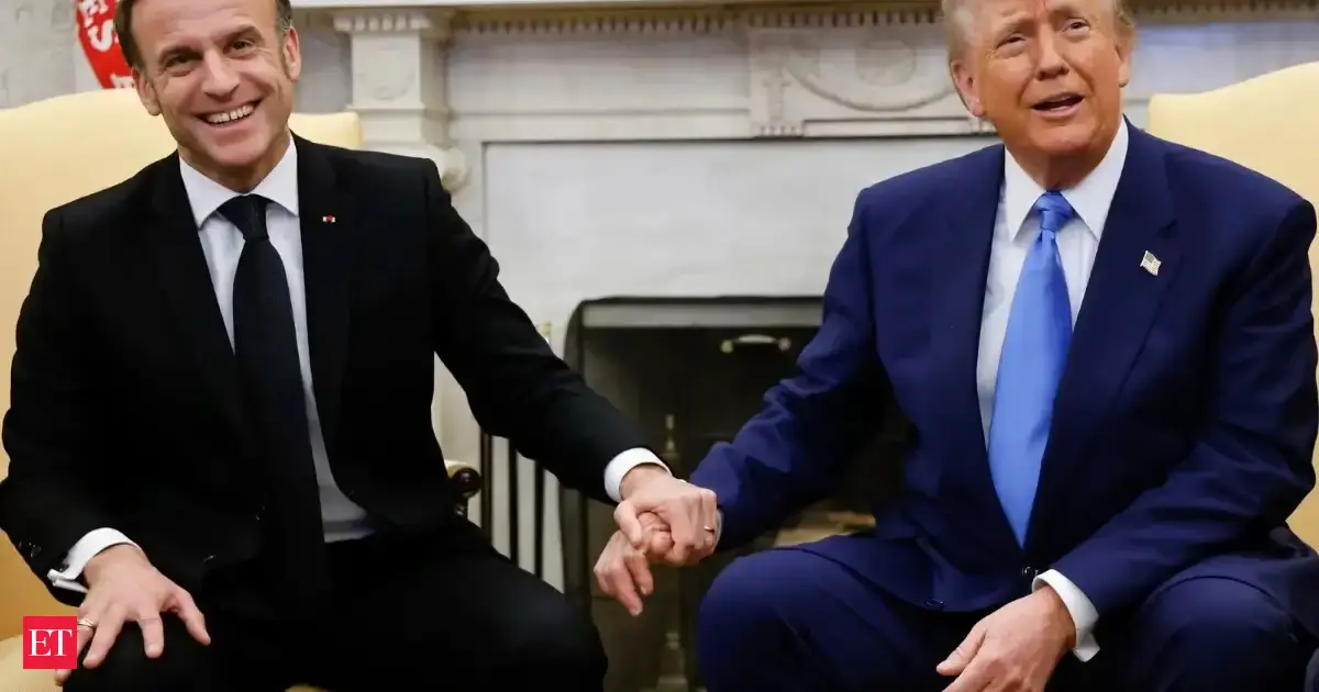 From white knuckles to open barbs, Trump, Macron bring rocky history to ...