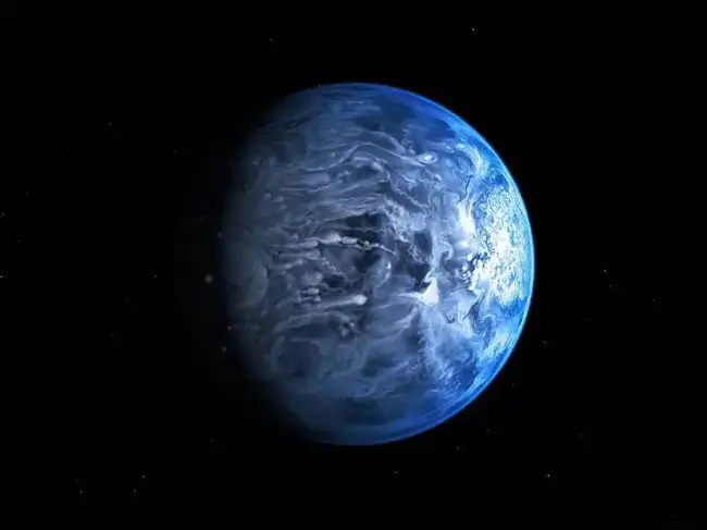 This 'alien' blue planet rains molten glass and a year here is less ...