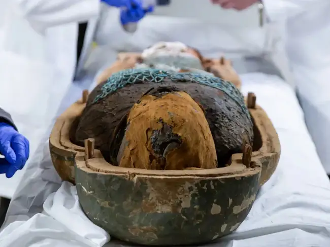 Two Egyptian mummies were scanned in Los Angeles with half-millimeter ...