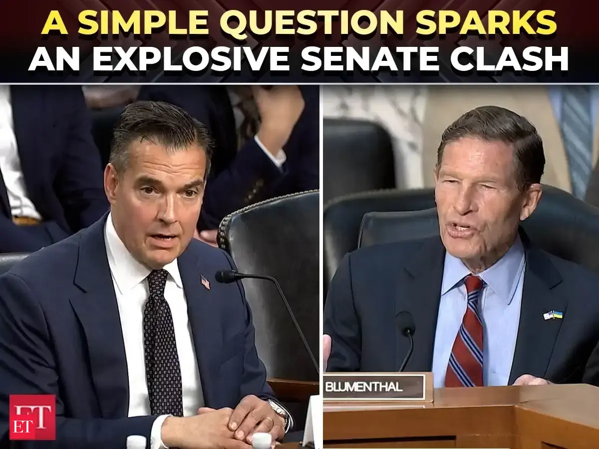 'Answer in YES or NO, please!': Watch Blumenthal's heated exchange with ...