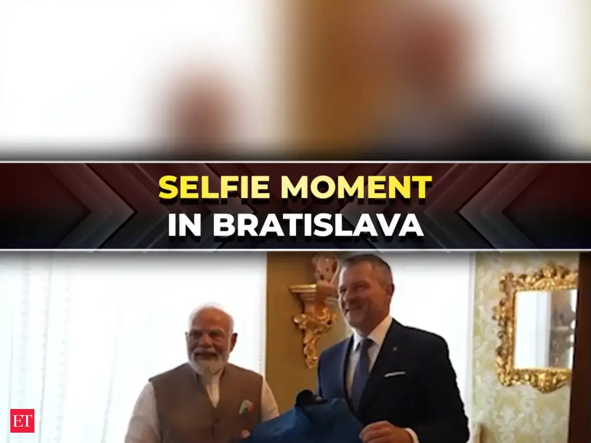 PM Modi and Slovak President Peter Pellegrini click selfie, exchange ...