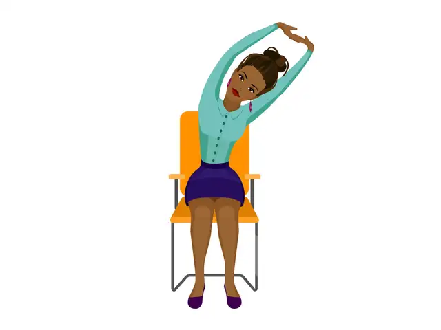 Sitting 8 hours a day? Try these 6 chair yoga stretches - Seated ...