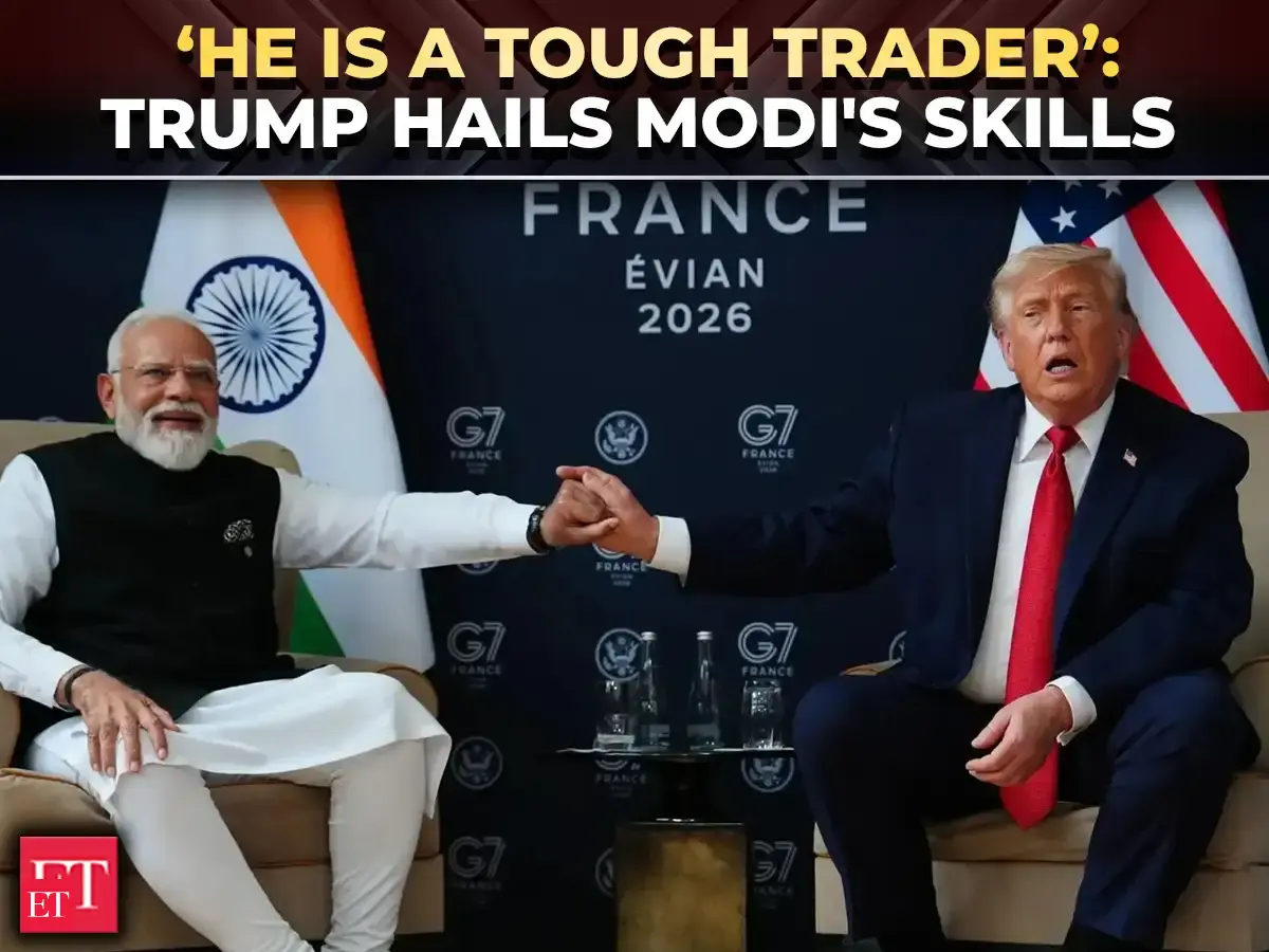 'He looks like an Angel, but a killer negotiator': Trump praises PM ...