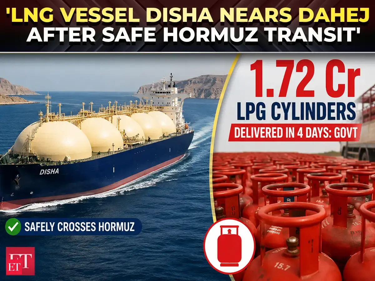 62,370-T LNG carrier Disha safely crosses Hormuz; 1.72 Cr LPG Cylinders ...