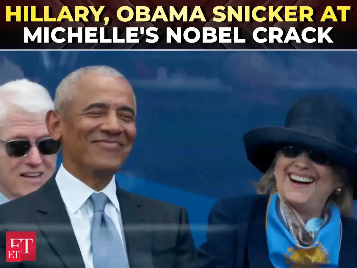‘Ending war, winning peace prize’: Hillary, Obama laugh as Michelle ...