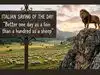 to be a lion among sheep tis poor meaning: Latest News & Videos, Photos ...