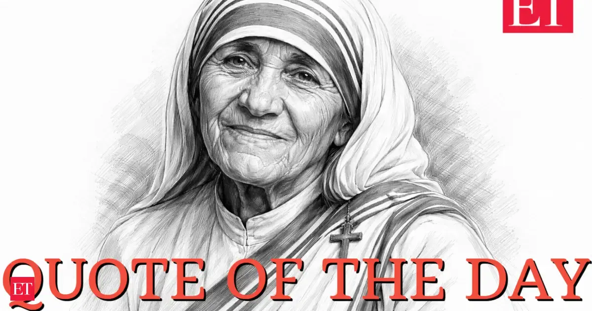 Quote of the Day by Mother Teresa: 'Every time you smile at someone, it ...