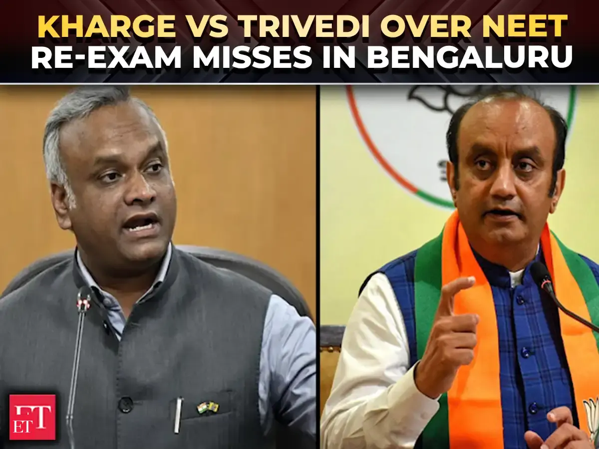 Bengaluru NEET re-exam row: Sudhanshu Trivedi, Priyank Kharge clash ...