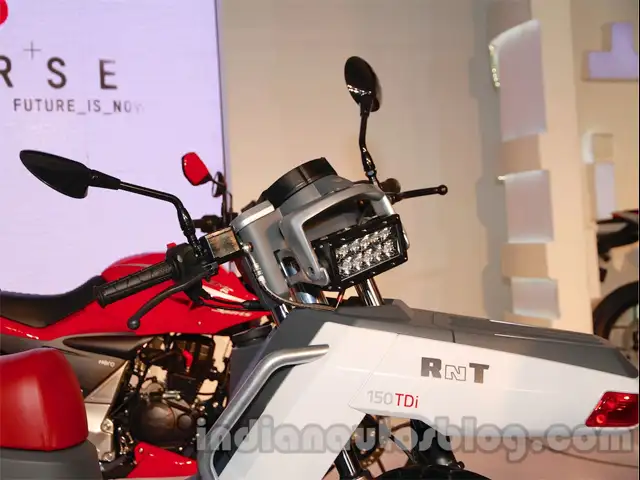 Hero unveils concept motorcycle RNT run on diesel - Hero's motorcycle ...