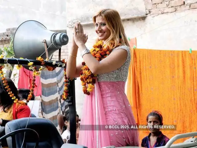 Ruby Yadav during campaign at Palam village - March 28, 2014 | The Economic Times