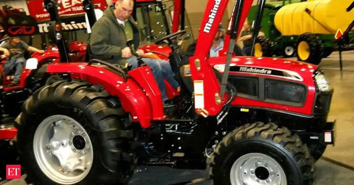 M&M tractor sales down 11 per cent in April - The Economic Times