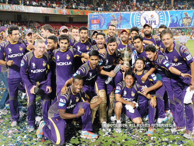 June 2, 2014 - Winners of IPL-7 ,KKR celebrate in Bangalore | The ...