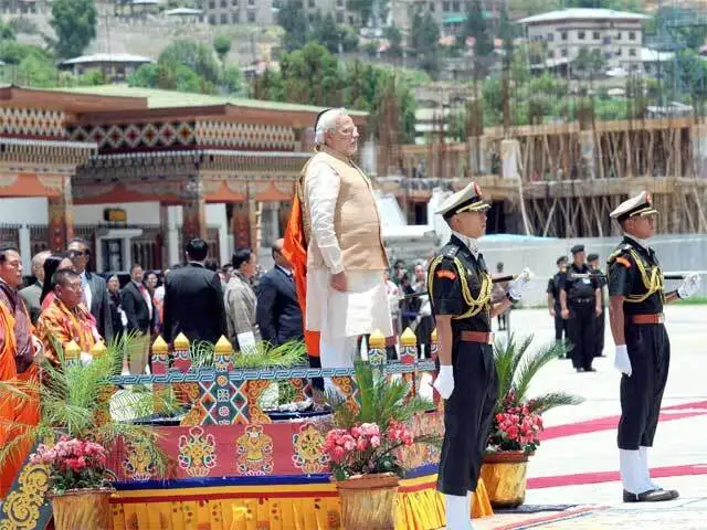 Modi's traditional welcome in Bhutan - Choicest images from PM Narendra ...