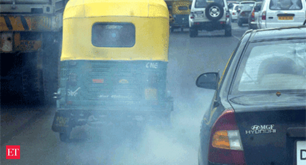 Colour-coded stickers for cars with pollution under control certificate ...