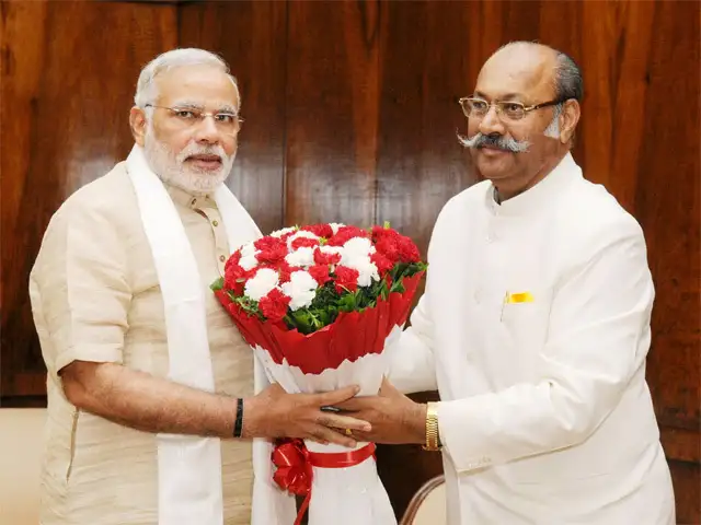 July 30, 2014 - Narendra Modi with Sikkim Governor Shrinivas Patil ...