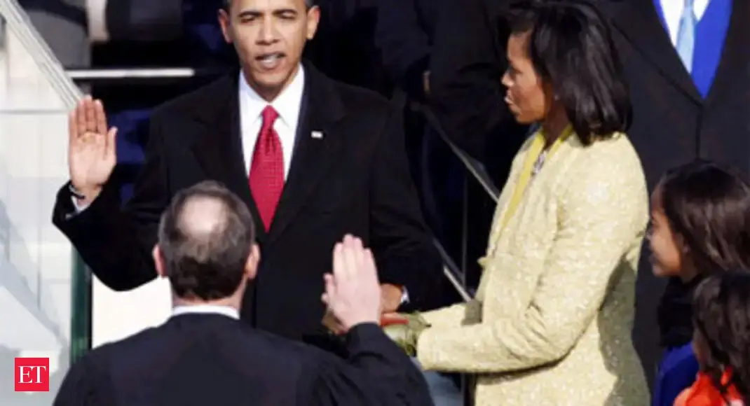 Barack Obama's sand sculpture - | The Economic Times