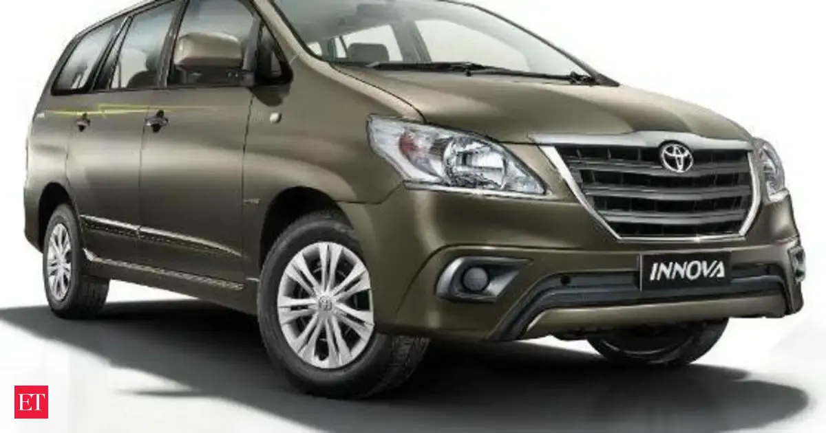 Toyota Innova 2014 limited edition model launched - The Economic Times