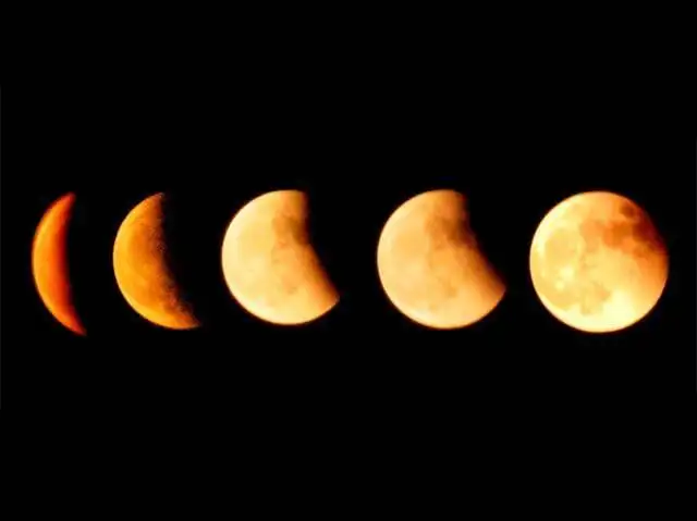 Different phases of moon during lunar eclipse - Second and last Lunar ...